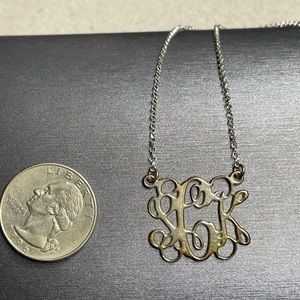 Jewelry | Vintage 18 Monogram Necklace Ckr Or Scr Or Csk Sterling ...